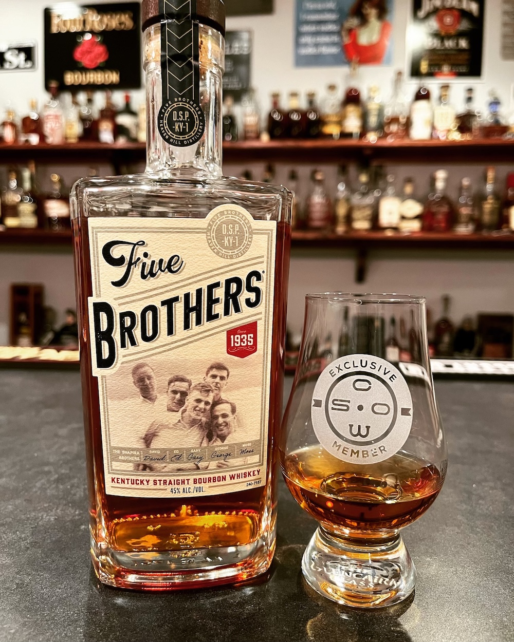 Five Brothers Bourbon by Todd Sarver - Central Ohio Whiskey Society
